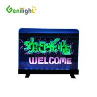 China Indoor Mini RGB Transparent LED Writing Board Panel Size 20*30cm for Shop Display for sale