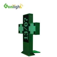 China SDK Function Outdoor Waterproof Programmable Full Color Cross Display Pharmacy LED Sign for sale