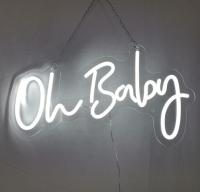 China Neon Light for Baby Nursery  Game Room  Wedding White LED Letter Light Up Sign for sale