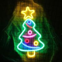 China Xmas LED Sign Lights Window Lights Festival Light for Home Decoration Bar Christmas Tree Neon Signs for sale