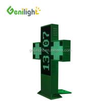 China Outdoor Green LED Pharmacy Sign P10 P16 P20 P25 RF WIFI 1024*1024mm Brightness ≥6000CD for sale