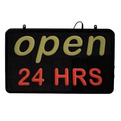 China Animation Led Neon Open Sign with Hours Display Function Animation Front Board Acrylic for sale