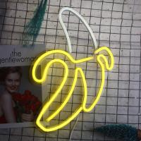 China Customized Banana LED Neon Sign Wall Decor for Night Light Life Span 50000 Hours for sale