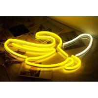 China Customized Banana LED Neon Sign Wall Decor for Night Light Life Span 50000 Hours for sale
