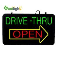 China CE RoHS Approved Genilight 22*13inch Indoor Acrylic LED Neon Open Sign for Advertising for sale