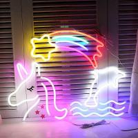 China Power Consumption 1 Unicorn Neon Lights LED Sign Perfect for Animal Lovers and Gamers for sale
