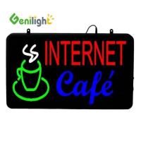 China ABS Open-Mold Outframe LED Cafe Illuminated Advertising Neon Sign with Acrylic Front Board for sale