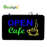 China ABS Open-Mold Outframe LED Cafe Illuminated Advertising Neon Sign with Acrylic Front Board for sale