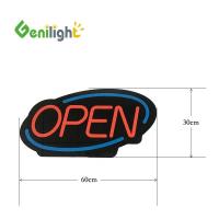 China High Attraction 60*30cm LED Neon Open Sign with Hanging Chain Photo Media Recommended for sale