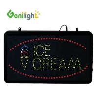 China 56*33 Panel Size Genilight Ice Cream LED Acrylic Open Sign with Touch Screen for sale