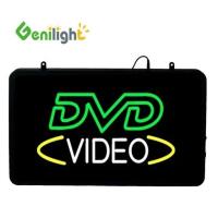 China Genilight 22*13inch CE RoHS DVD VIDEOLED Advertising Light Boxes Neon Sign for sale