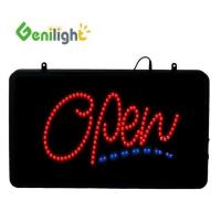 China Genilight 56*33 cm Custom Neon Business Hour Led Open Sign Display Function ANIMATION for sale