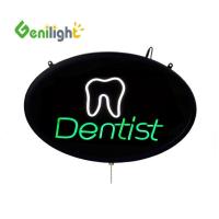 China ABS Open-Mold Genilight Oval 58*36cm LED Neon Open Sign with Tooth Logo for sale