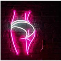 China Bar Pub Club Decor Lady Buttocks Art Decorative Night Light GLT-FNS9 for sale