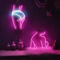 China Bar Pub Club Decor Lady Buttocks Art Decorative Night Light GLT-FNS9 for sale