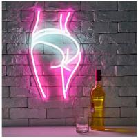 China Bar Pub Club Decor Lady Buttocks Art Decorative Night Light GLT-FNS9 for sale