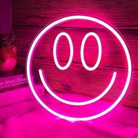 China 5V Voltage LED Smiley Face Sign Customized Wall Decor for Teen Girls Preppy Room Decor for sale