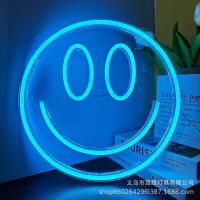 China 5V Voltage LED Smiley Face Sign Customized Wall Decor for Teen Girls Preppy Room Decor for sale