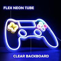 China Gamepad Shape LED Sign Light for Gaming Room Decoration 41*26.5cm Power Consumption for sale