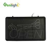 China Contrast Ratio Genilight Indoor 22*13inch DC12v LED Open Sign Barber Shop Business Hours for sale