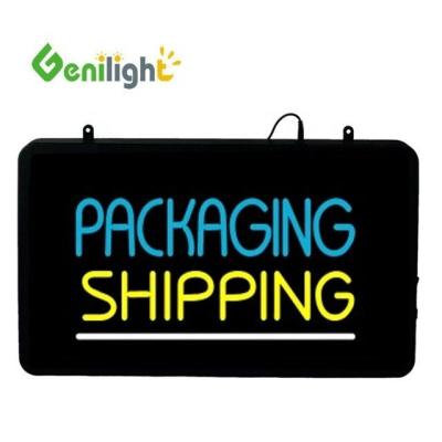China Genilight 22*13inch CE RoHS Customized Acrylic LED Neon Sign Stand Out from the Crowd for sale