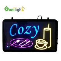 China Genilight 22*13inch Customized LED Neon Sign Light for Shop Bar Store and Home Decoration for sale