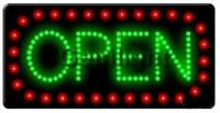 China Indoor LED Open Sign Panel Size 56*33 CE/Rohs Certificate Power Supply and Hanging Chain for sale