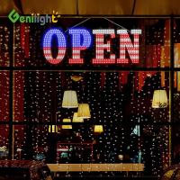 China PCB front board High Brightness 58*36cm Oval Shape Acrylic LED Open Closed Sign for Shop for sale