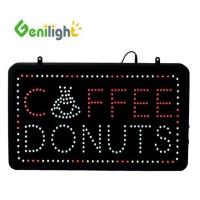 China 22*13inch Touch Screen LED Open Sign for Coffee Donuts Shop Business Hours Genilight for sale