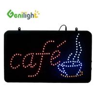 China 22*13inch Touch Screen LED Open Sign for Coffee Donuts Shop Business Hours Genilight for sale