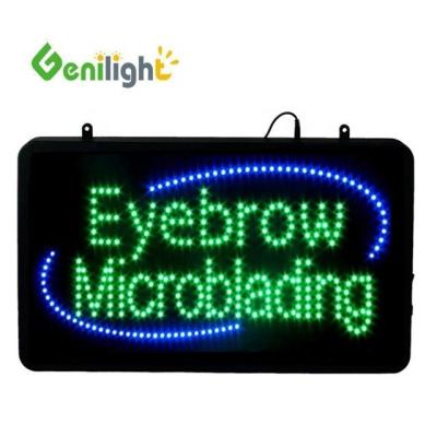 China Pixel Pitch 22*13inch LED Eyebrow Threading Sign CE RoHS LVD Certified for Indoor for sale