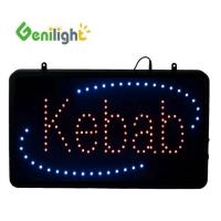China Genilight Indoor 56*33cm Advertising Kebab LED Letter Sign with ABS Open-Mold Outframe for sale
