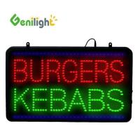 China Genilight Indoor 56*33cm Advertising Kebab LED Letter Sign with ABS Open-Mold Outframe for sale