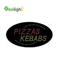 China Genilight Indoor 56*33cm Advertising Kebab LED Letter Sign with ABS Open-Mold Outframe for sale