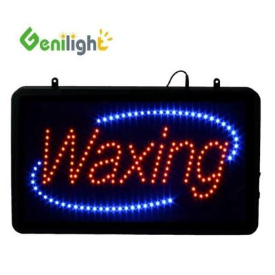 China 22*13inch DC12V Genilight Indoor WAXING Animated LED Sign for Safe Voltage Advertising for sale