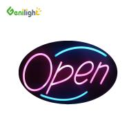 China Indoor Genilight Oval 58*36cm LED Coat Hanger Neon Sign with Pixel Pitch for sale