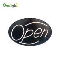 China Colorful Genilight Open Sign Neon LED Business Animated Motion Advertising Displays Panel 56*33cm for sale