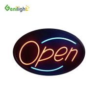 China Colorful Genilight Open Sign Neon LED Business Animated Motion Advertising Displays Panel 56*33cm for sale