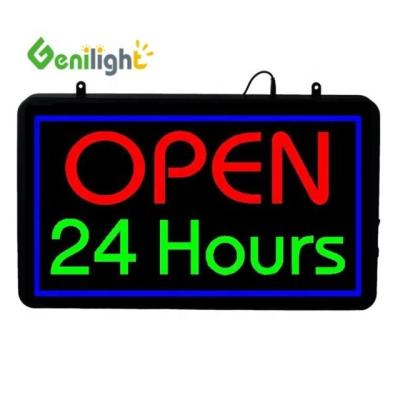 China Animation Display Function High Lighted Custom LED Open with Hour Neon Sign for sale