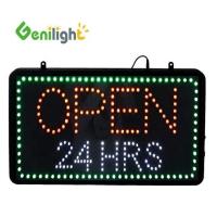 China Animation Display Function High Lighted Custom LED Open with Hour Neon Sign for sale