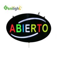 China Eye-Catching ABIERTO Led Neon Sign For Shop CE ROHS Certified with Multi Color Letter for sale