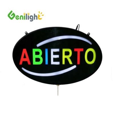 China Eye-Catching ABIERTO Led Neon Sign For Shop CE ROHS Certified with Multi Color Letter for sale