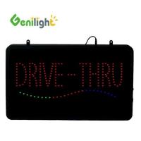 China 22*13inch CE and RoHS Genilight Indoor RGB Illuminated Drive Thru Coffee Neon Open Sign for sale