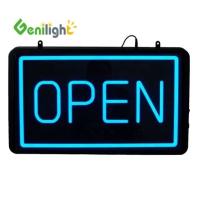 China Touch Screen Type Battery Powered Acrylic LED Neon Open Sign for Shop for sale