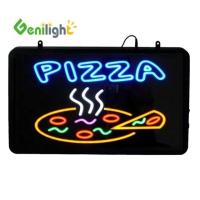 China Contrast Ratio Flashing Indoor Light Pizza Shop Led Neon Open Sign Panel Size 56*33 for sale