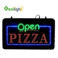 China Contrast Ratio Flashing Indoor Light Pizza Shop Led Neon Open Sign Panel Size 56*33 for sale
