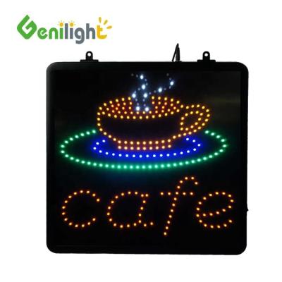 China 53*45 cm Animated Motion LED Business Cafe Club Sign On/off Switch Bright Open Light Neon LED for sale
