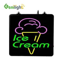 China Genilight 22*13inch High Brightness Professional Ice Cream Neon Sign Pixel Pitch for sale
