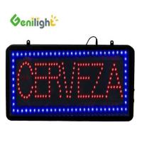 China Indoor Super Brightness Custom LED CERVEZA Open Display for BEER BAR from Genilight for sale