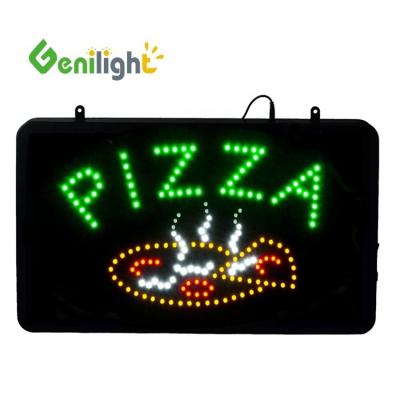 China Contrast Ratio Amazing Led Battery Display Pizza Sign For Business Shop for sale